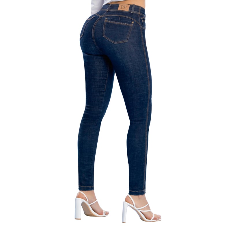 jean ochentero bronco tyT jeans índigo súper licrado azul profundo TYT ...