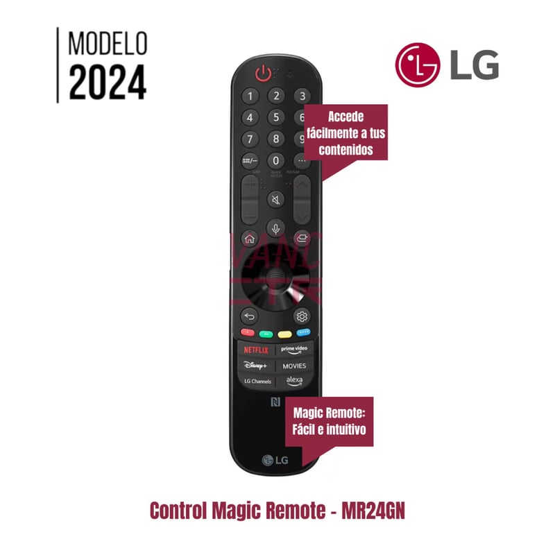 Control Magic LG MR24GN Con Botón Alexa Y LG Channels Modelo 2024 LG ...