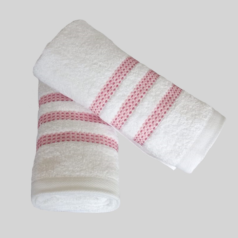 Pack de 02 Toallas Mano Bahamas Blancas con cenefa Roja SLEEPER ...