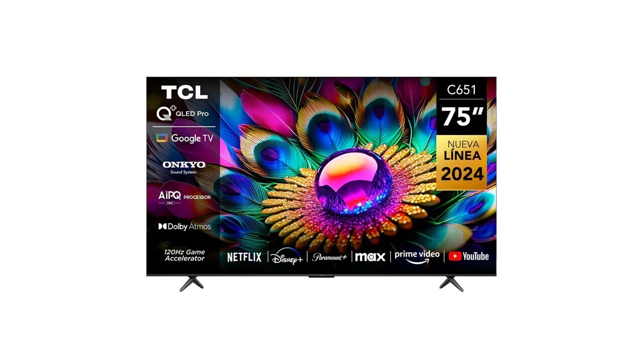 Televisor TCL QLED 75" Smart TV Ultra HD 4K Año 2024 75C655 TCL | falabella.com