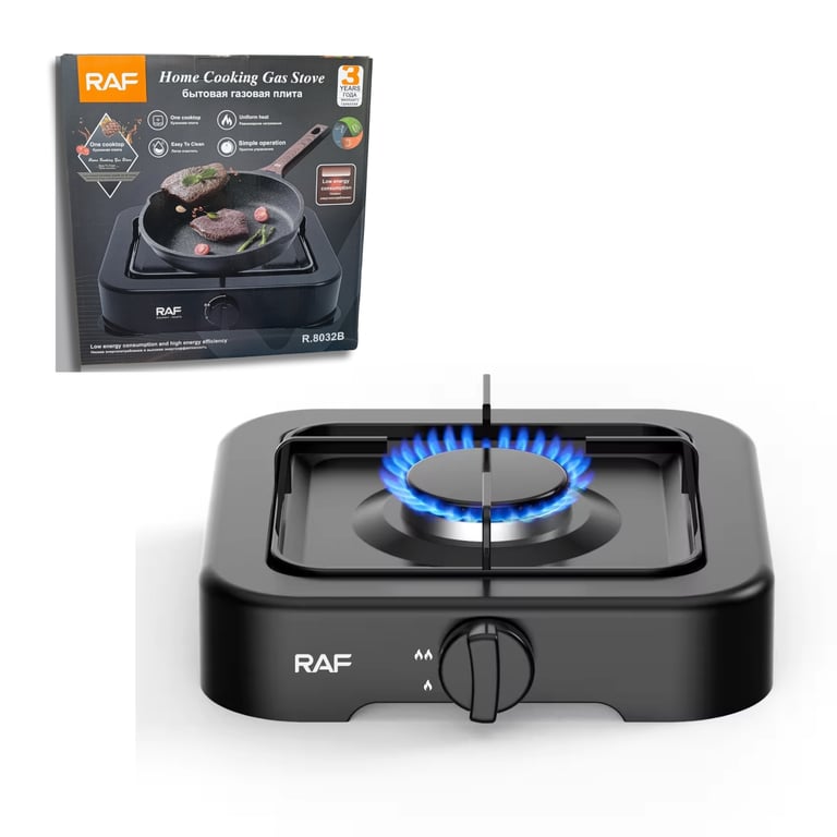 Cocina 1 Hornilla Portátil - Estufa de Mesa a Gas RAF R-8032B RAFF ...