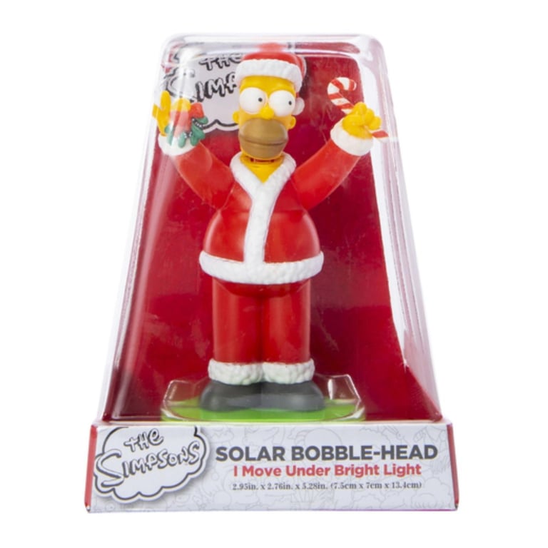 Adorno Navideño Bobble-Head con Panel Solar Homero Simpson THE SIMPSONS ...
