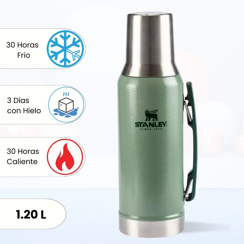 Termo de Bebida Mate System Verde Stanley 1.2 L STANLEY | falabella.com