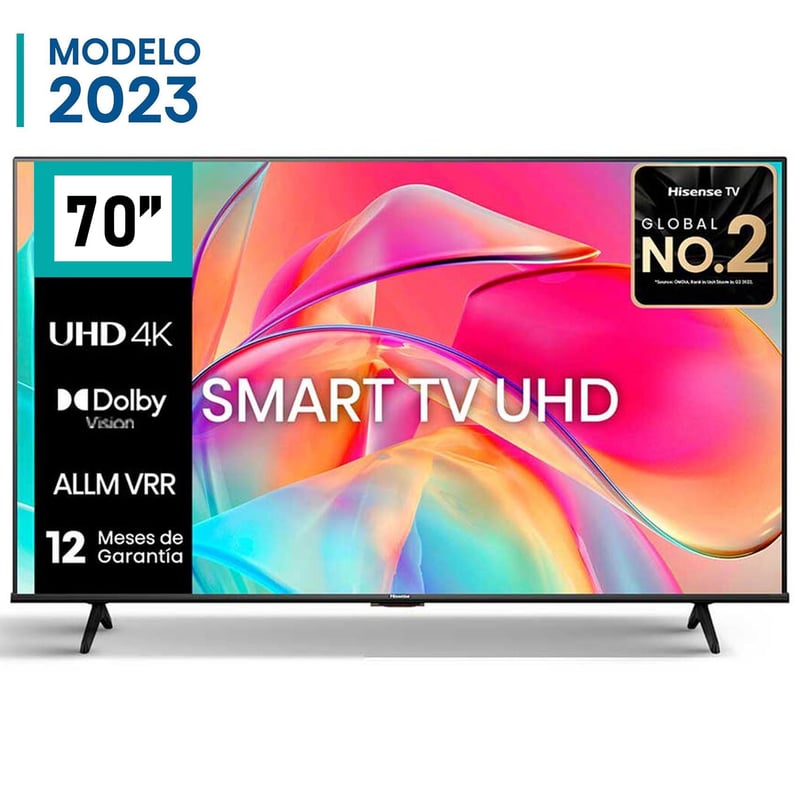 Televisor Hisense 70” UHD 4K Smart TV 70A6K. HISENSE | falabella.com
