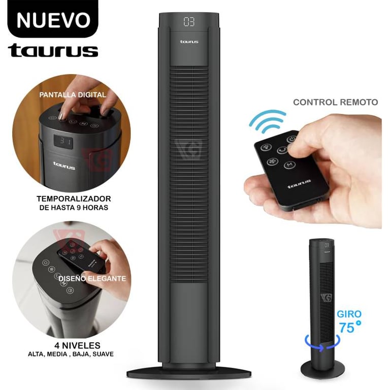 Ventilador de torre TAURUS Babel RC Digital TAURUS | falabella.com