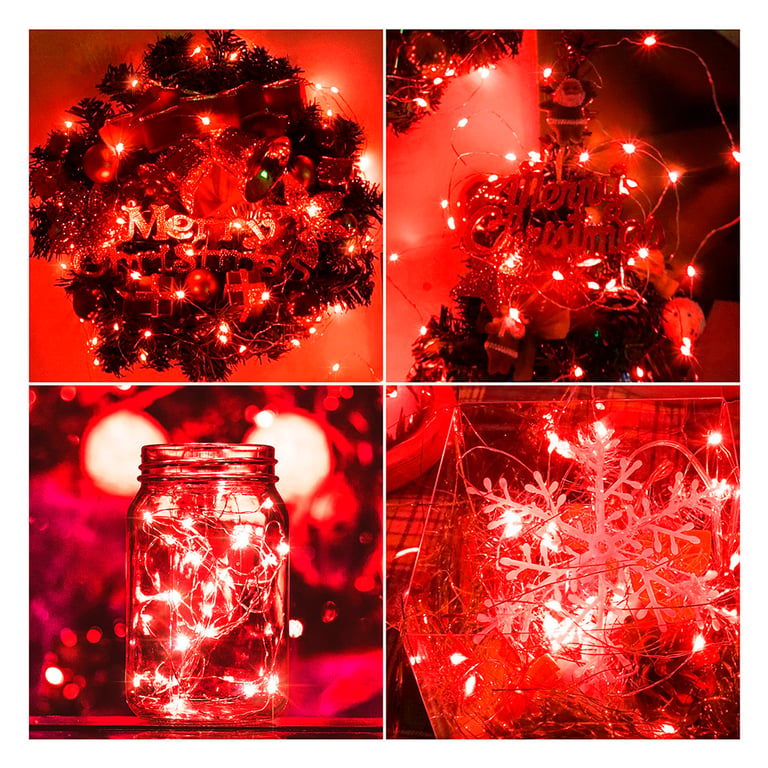 Alambre Luces LED Rojo de 10 metros KTK | falabella.com