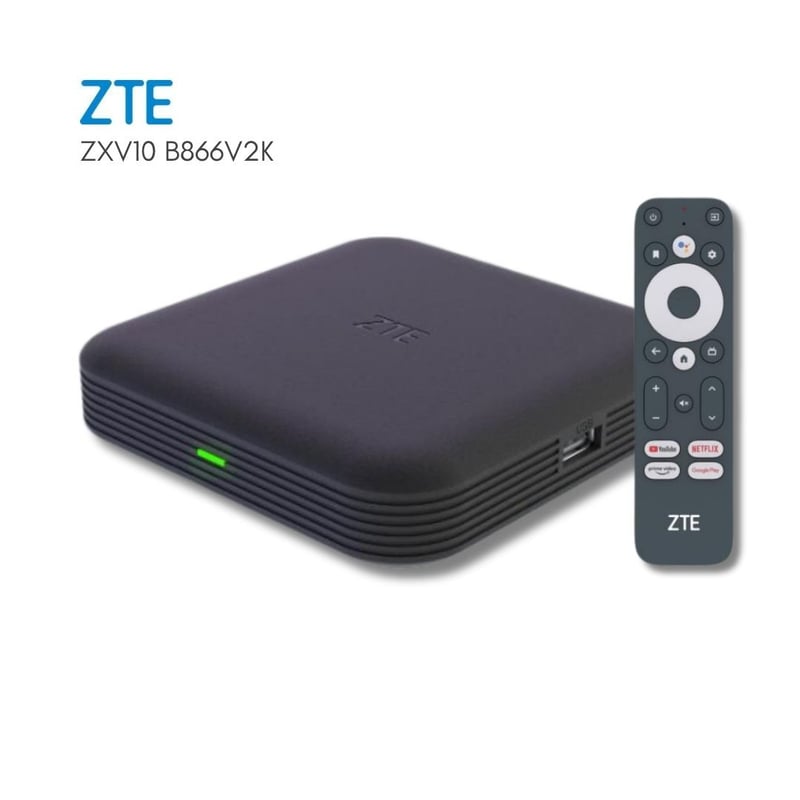 TV BOX 4K ZTE ANDROID TV CERTIFICADO CON CHROMECAST Y CONTROL DE VOZ ...