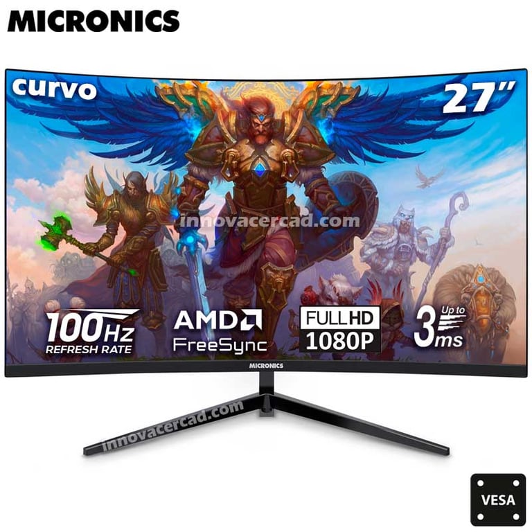 Monitor Micronics DG27FC Gaming Curvo 27 Full HD 100hz 3ms FreeSync ...
