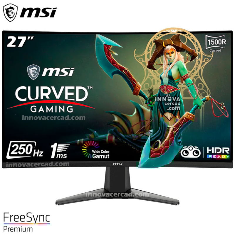Monitor MSI MAG 27C6X 27" 1920 x 1080 (FHD), 250HZ, 1MS, HDR MSI | falabella.com