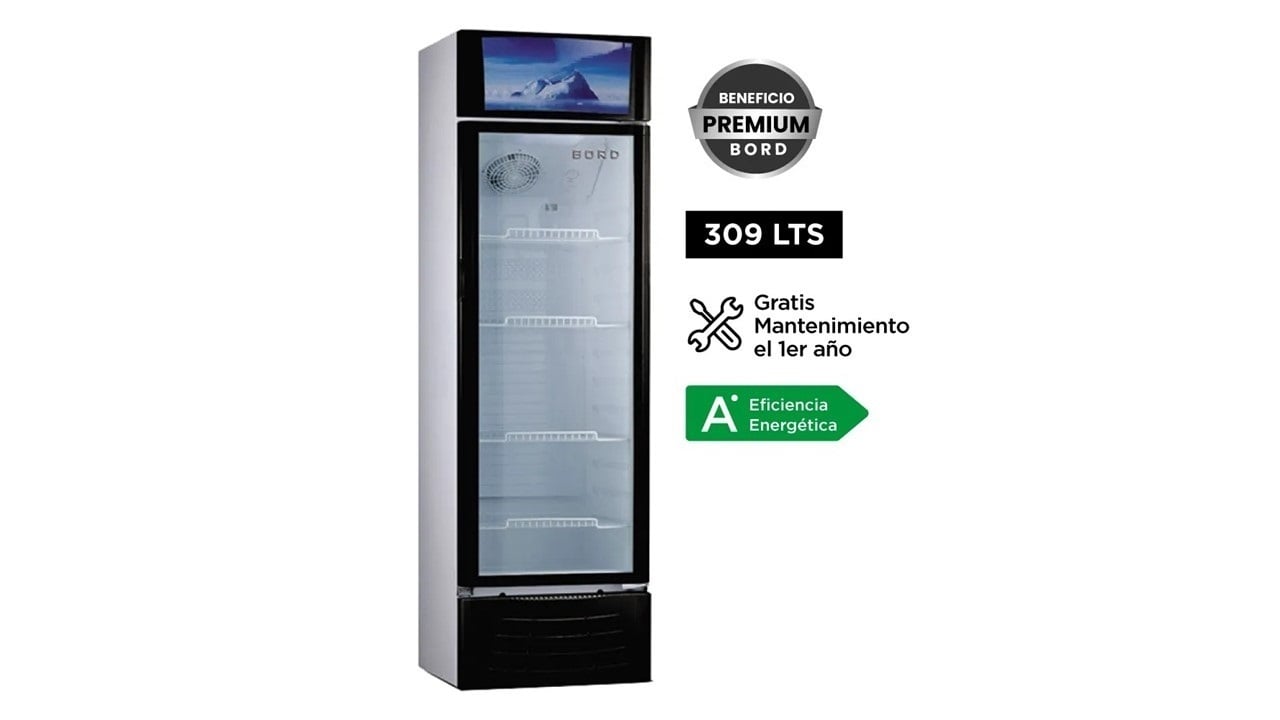 Vitrina Exhibidora Bord Vertical 309LTS EX309-M BORD | falabella.com