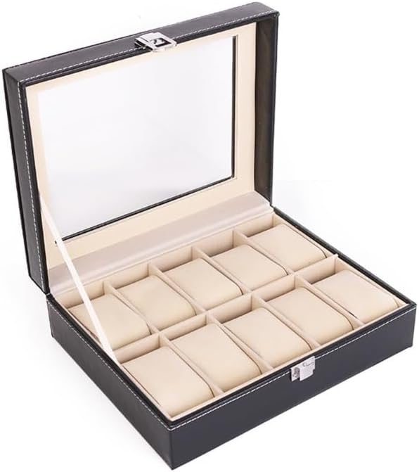 Caja Porta Relojes de Lujo Elegante 12 Compartimientos GENERICO ...