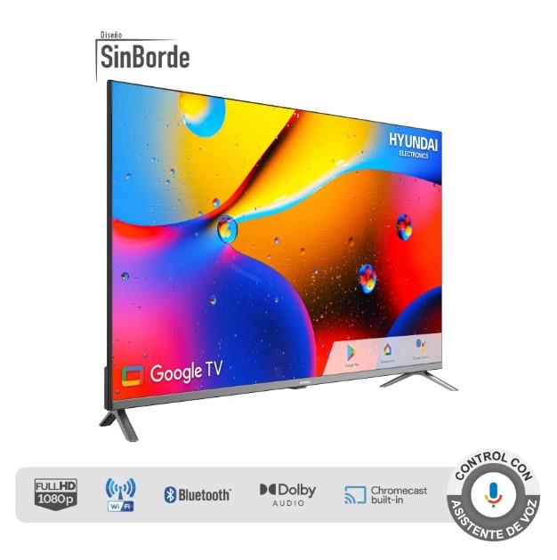 TELEVISOR 43 LED FULL HD GOOGLE TV HYLED4322GIM HYUNDAI HYUNDAI ...