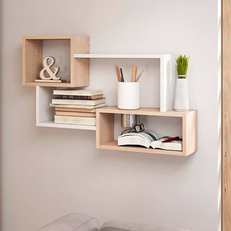 Repisa Flotante Melamina 87x54x18cm Duna-Blanco GENERICO | falabella.com