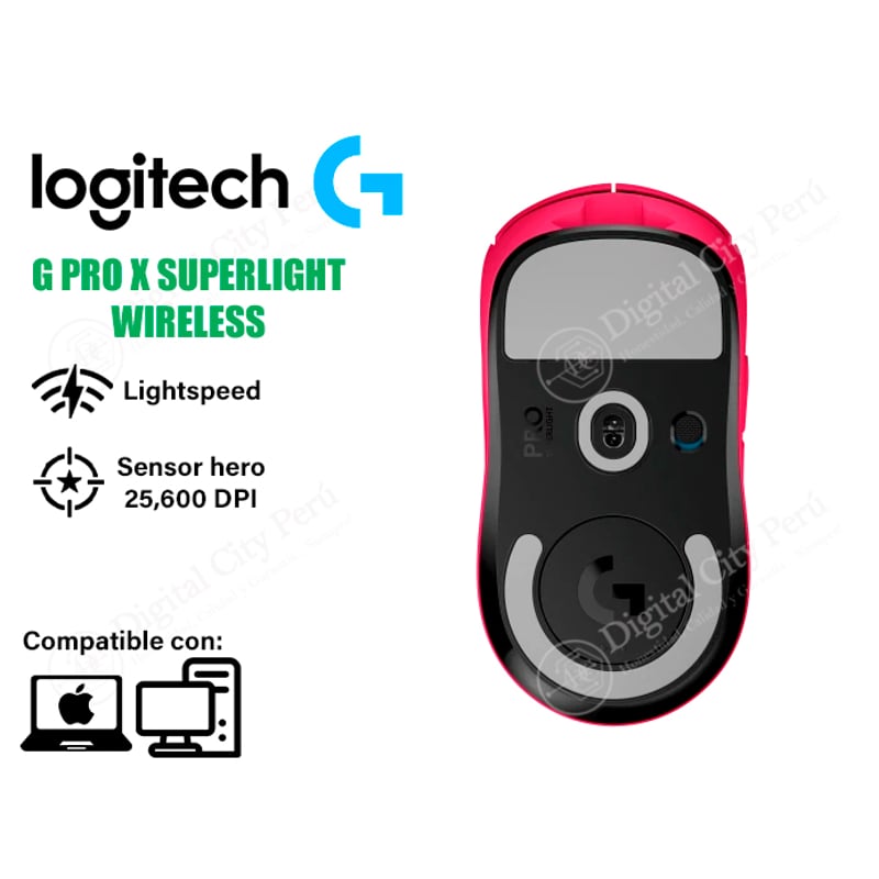MOUSE LOGITECH G PRO X SUPERLIGHT 2 WIRELESS LIGHTSPEED MAGENTA ...