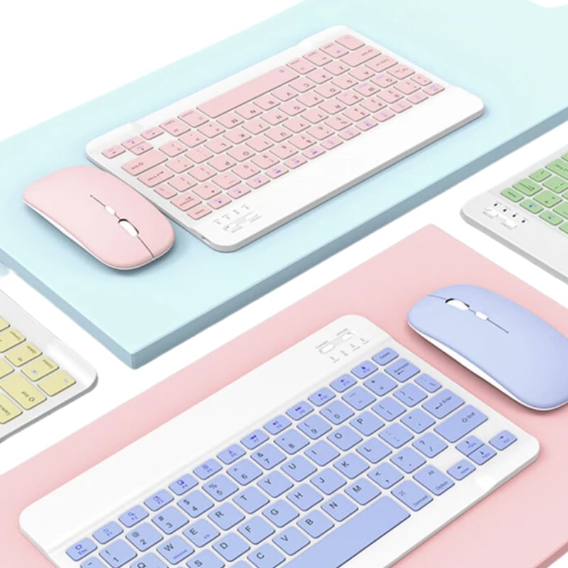 Teclado Y Mouse Inalámbrico Rosado GENERICO | falabella.com