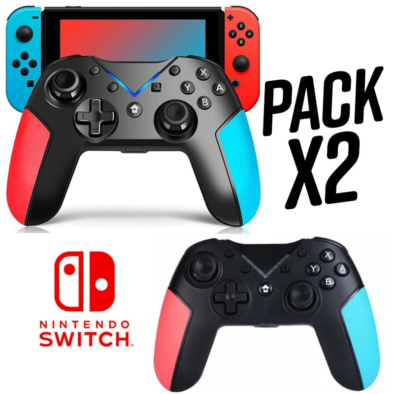 Pack 2 Mandos Compatibles para Nintendo Switch Inalámbricos GENERICO ...