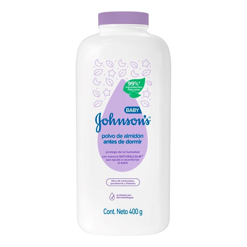 Talco de Almidón Johnson Antes de Dormir 400gr JOHNSON AND JOHNSON ...