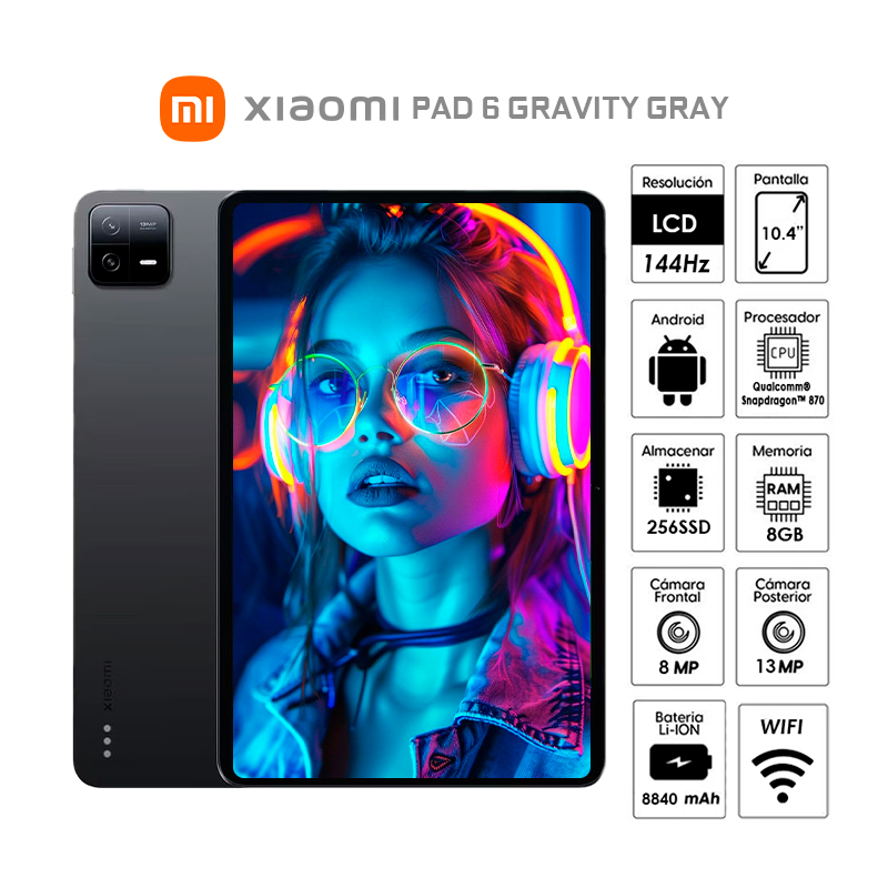 Tablet Xiaomi Mi Pad 6 8GB 256GB Pantalla 11” Color Gravity Gray ...