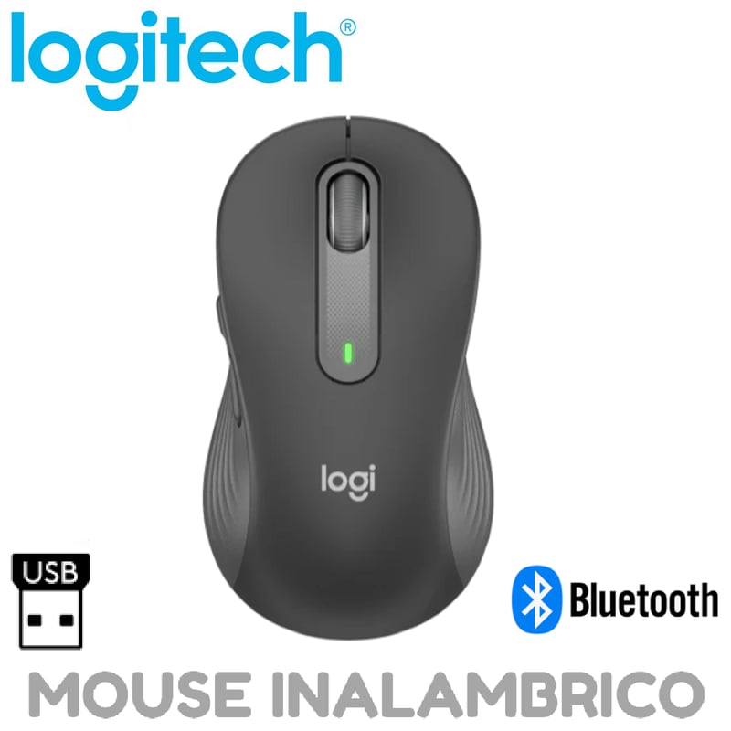 MOUSE LOGITECH M650 SILENCIOSO LARGE LEFT BLUETOOTH NEGRO LOGITECH ...