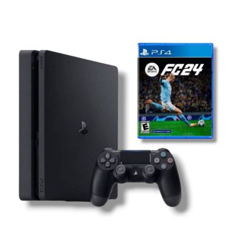 Consola PS4 Slim 1TB Negro + FC 24 Reacondicionada SONY | falabella.com