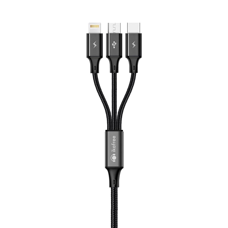 Cable USB 3 en 1 (Lightning, Type-C, Micro-USB) - Ikafree GENERICO | falabella.com