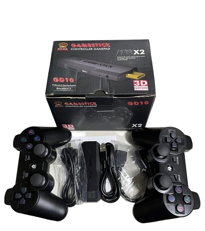 Consola Game Stick Retro X2 GD10 3D 4K mando inalámbrico Recargable ...