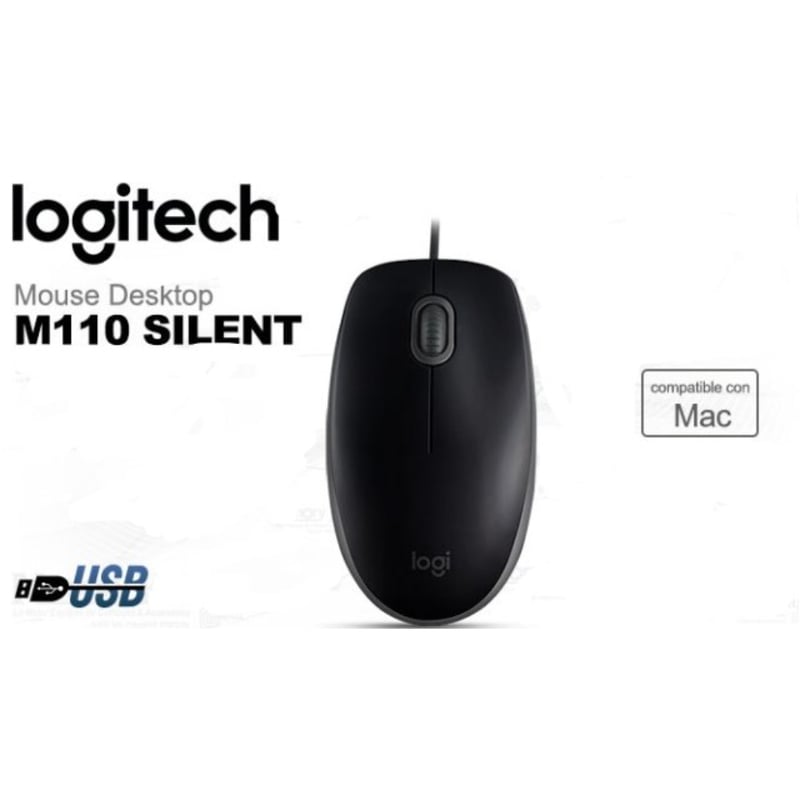 Mouse Logitech M110 Silent-Black LOGITECH | falabella.com