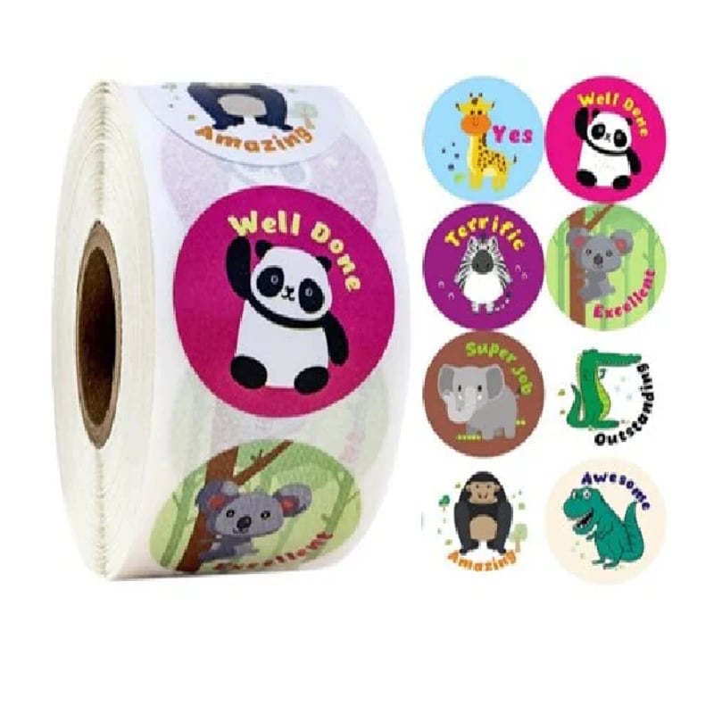 100 stickers en rollo felicitaciones GENERICO | falabella.com