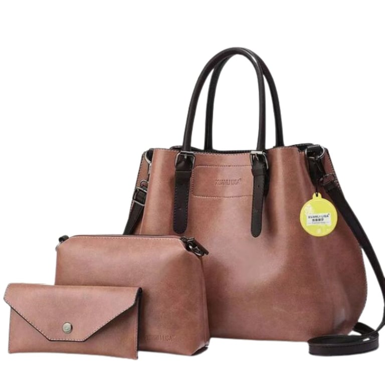 Cartera Mujer Set 3 en 1 de Dama Estilo Casual Elegante. GENERICO ...