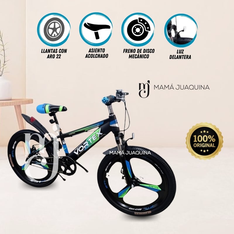 Bicicleta para Niños Aro 22 «GIRONS» Sky Blue GENERICO | falabella.com