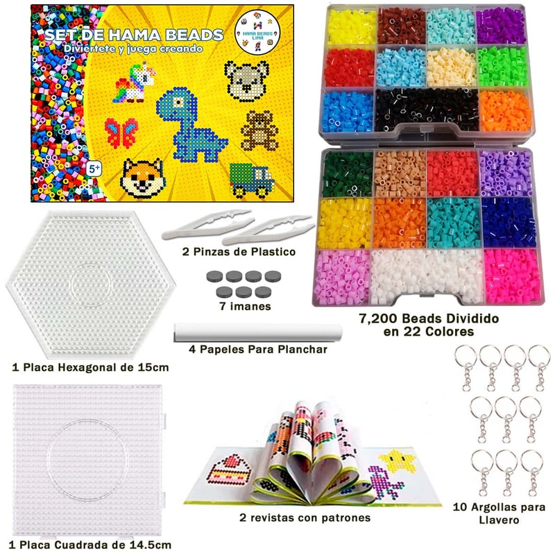 Hama Beads KIT 22 COLORES GENERICO | falabella.com