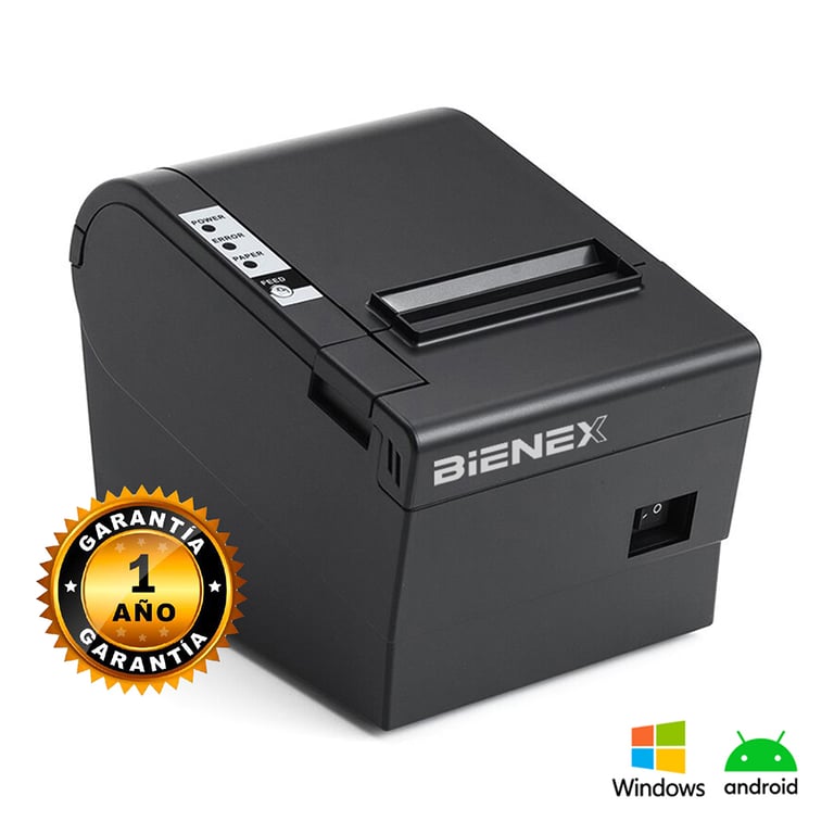 Impresora ticketera termica 80mm BLUETOOTH USB BIENEX 80mm. BIENEX ...