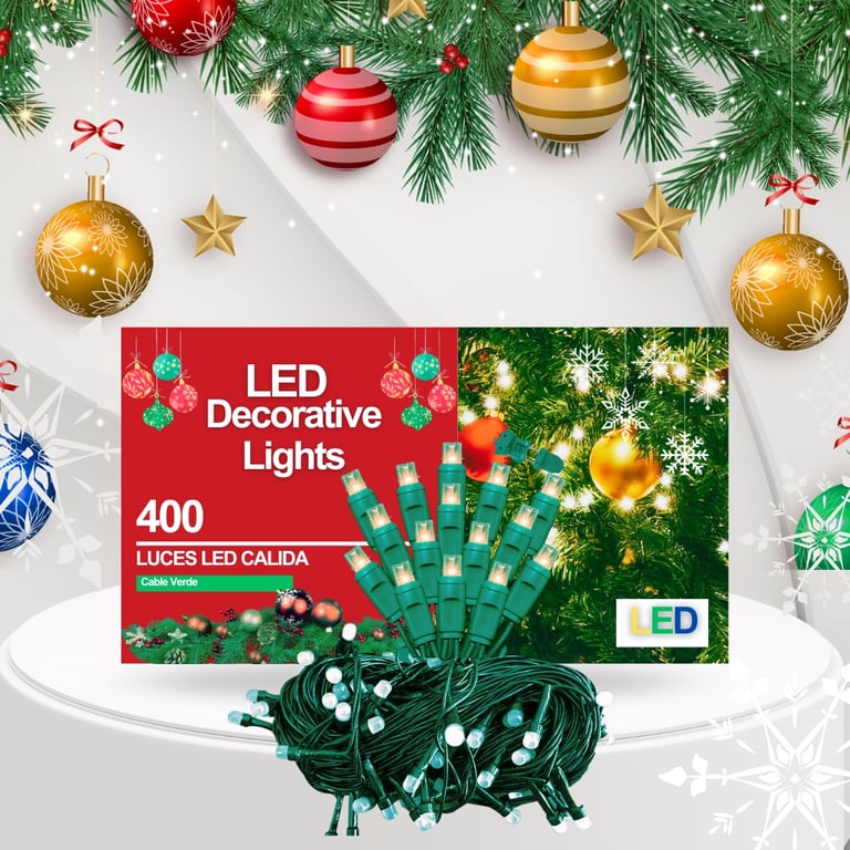 Tira de 400 Luces LED Navideñas CÁLIDA GENERICO | falabella.com