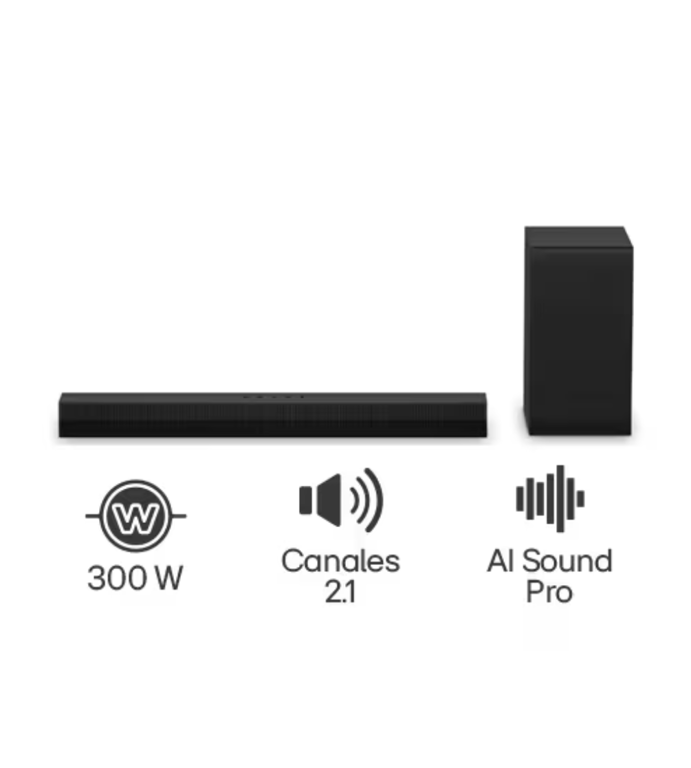 Lg Soundbar S40T 300w Bluetooth Ai Sound Pro 2024 LG | falabella.com