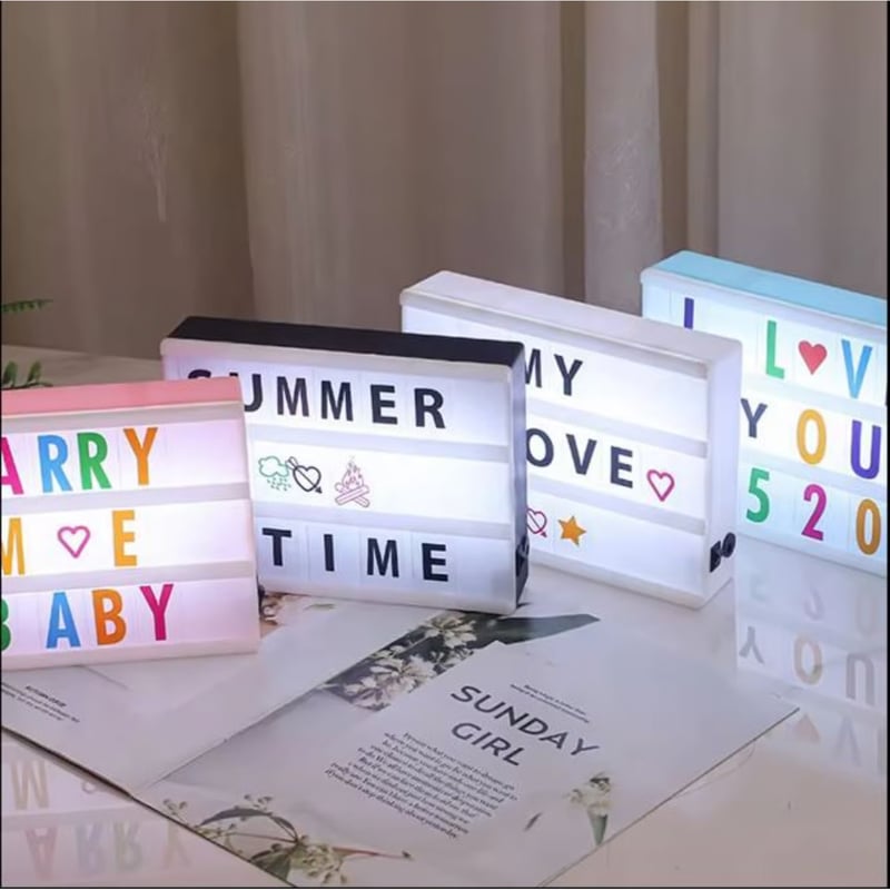 Pizarra De Luz Personalizada Tablero De Letras Led GENERICO | falabella.com