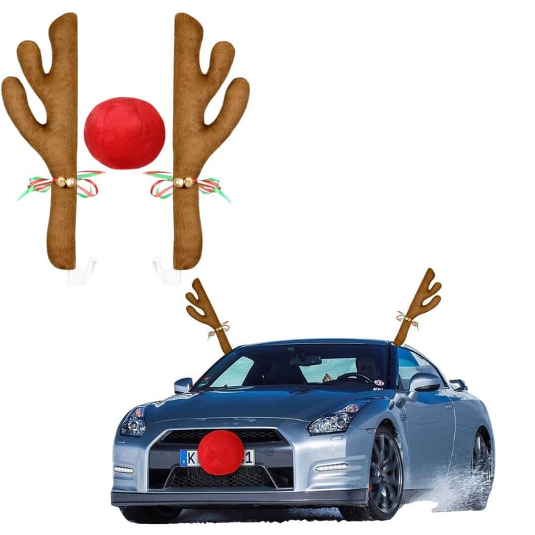 Kit Reno Navidad para Autos y Camionetas Adorno Navidad Carros GENERICO ...