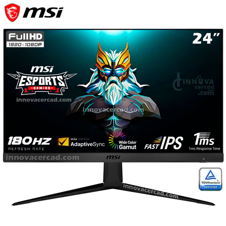 Monitor gaming MSI G2412F 24″ FHD Fast IPS 180Hz 1ms Adaptive Sync MSI | falabella.com