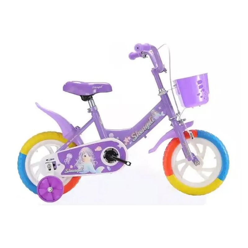 Bicicleta Para Niña Infantil Kids Aro12 Morada AK GENERICO | falabella.com