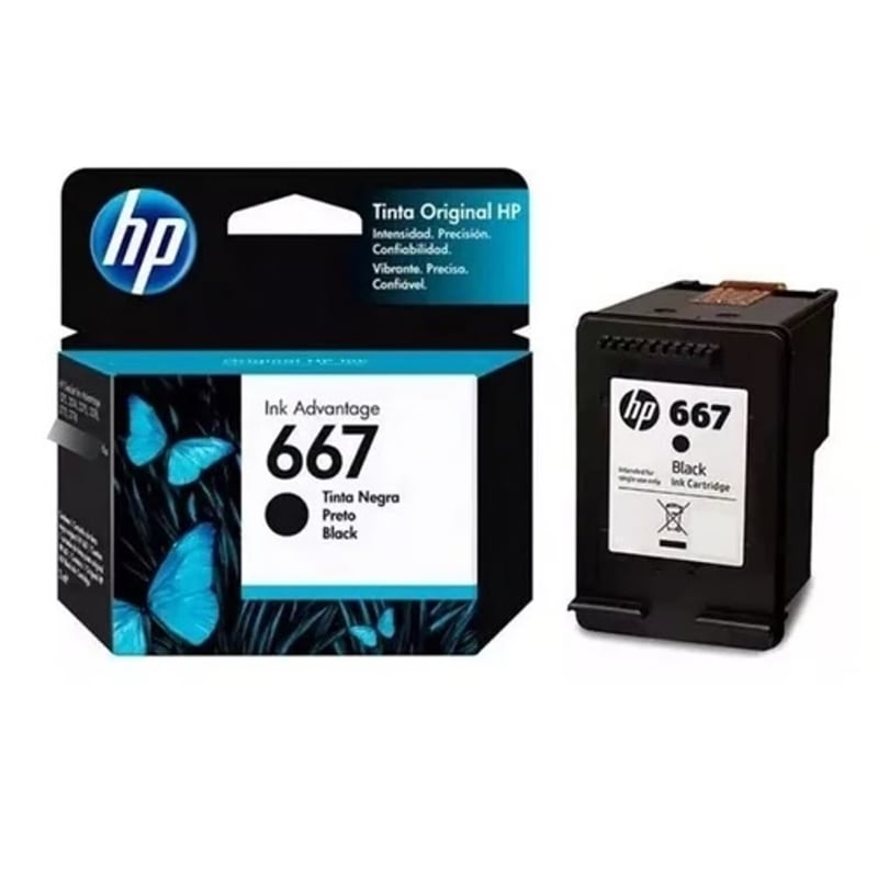 TINTA HP 667 (3YM79AL) NEGRO (DJ 2775 / 4175) ORIGINAL HP | falabella.com