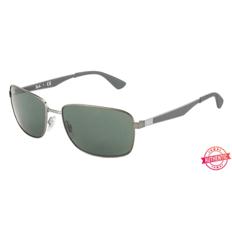 Lentes De Sol Ray Ban Classic Rb3529 Gunmetal Verde 61-17 RAY BAN ...