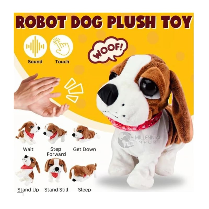 Perrito Robot Peluche Interactivo - Sensor Táctil y Sonido GENERICO ...
