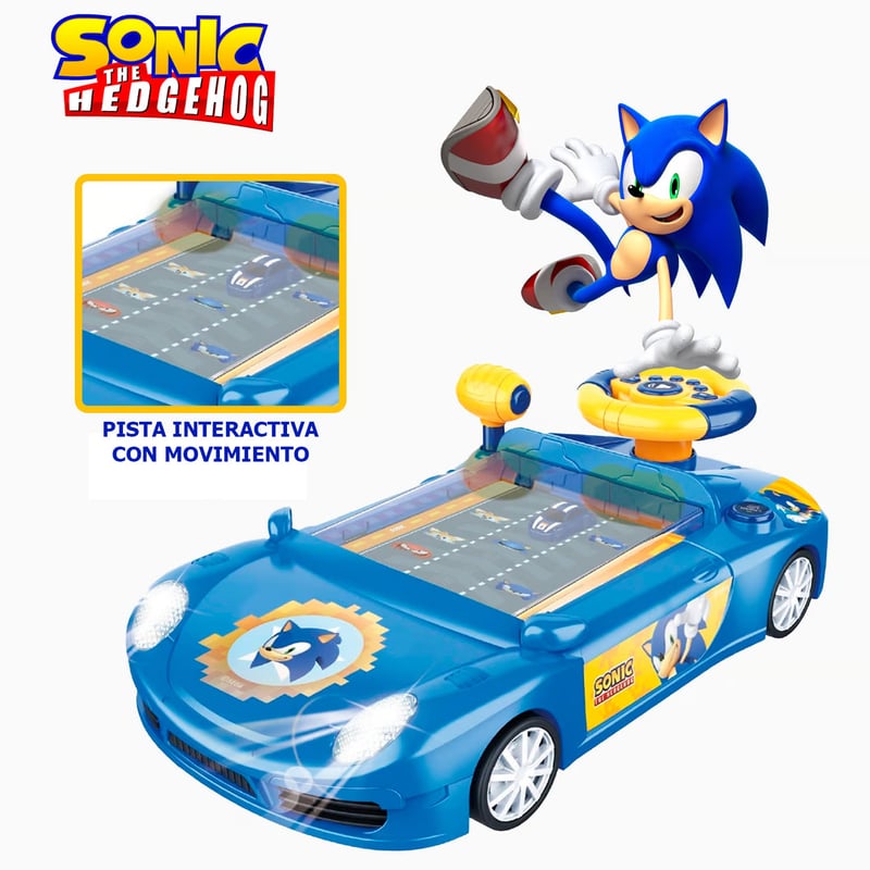 Carro Auto de Carrera Consola SONIC con Luces y Sonido SONIC ...