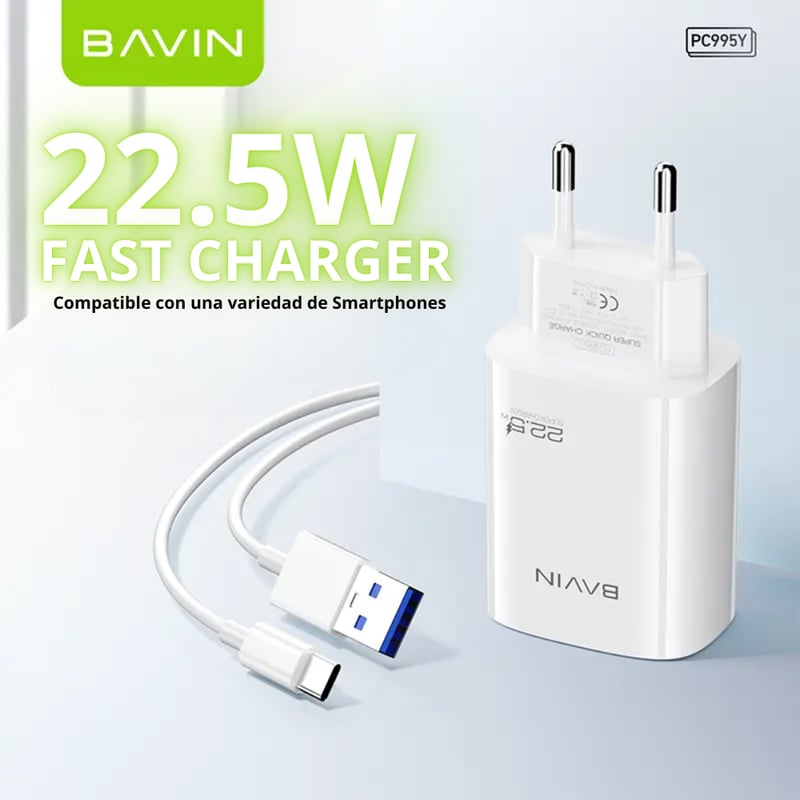 CARGADOR RAPIDO BAVIN 225W USB TYPE C BAVIN | falabella.com