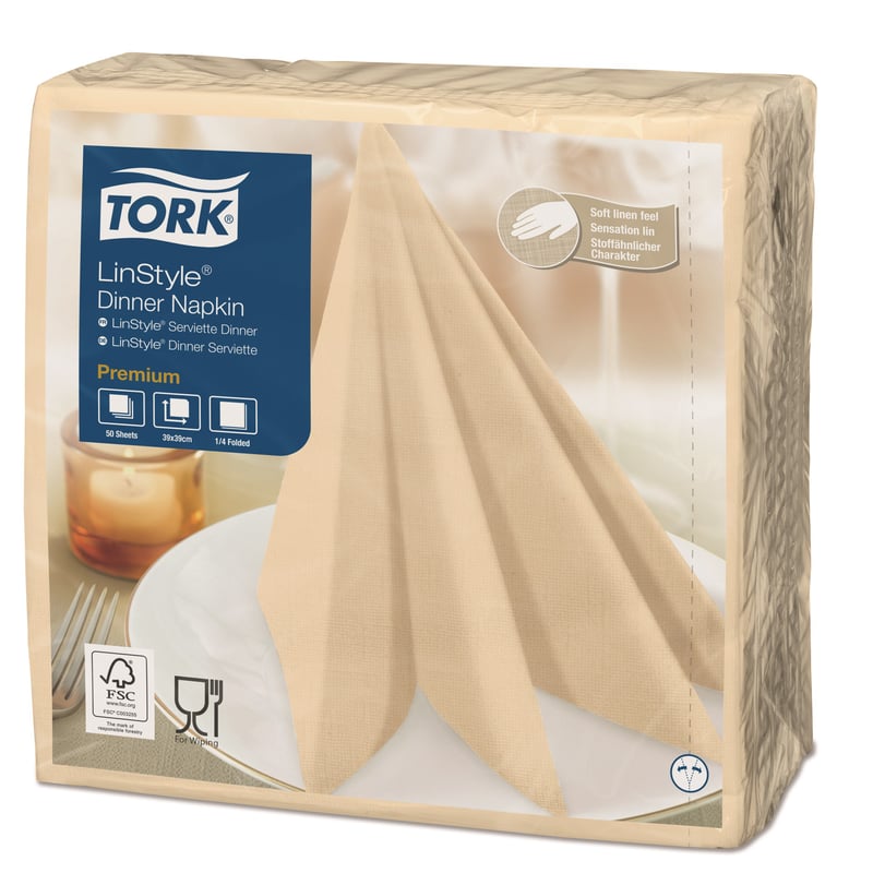 Servilleta Tipo Tela Tork Linstyle Crema x 50un TORK | falabella.com