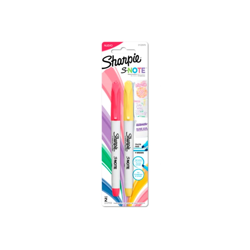 Resaltador Sharpie Note Blister X2 Pastel SHARPIE | falabella.com