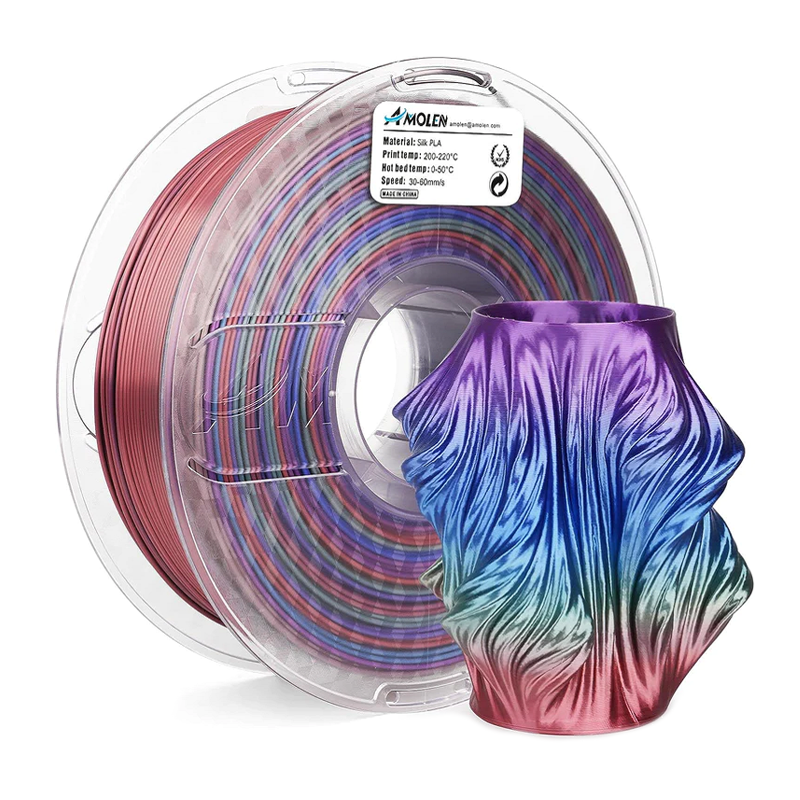 Filamento Rainbow PLA para impresora 3D multicolor Cósmico AMOLEN ...