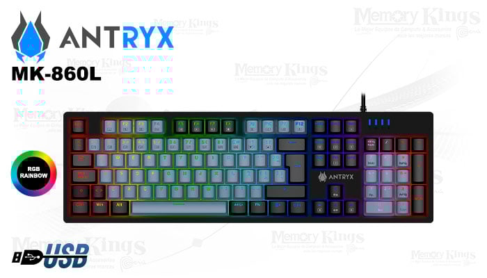 TECLADO Gaming ANTRYX MK-860L MECANICO SW RED RGB BLACK ANTRYX | falabella.com