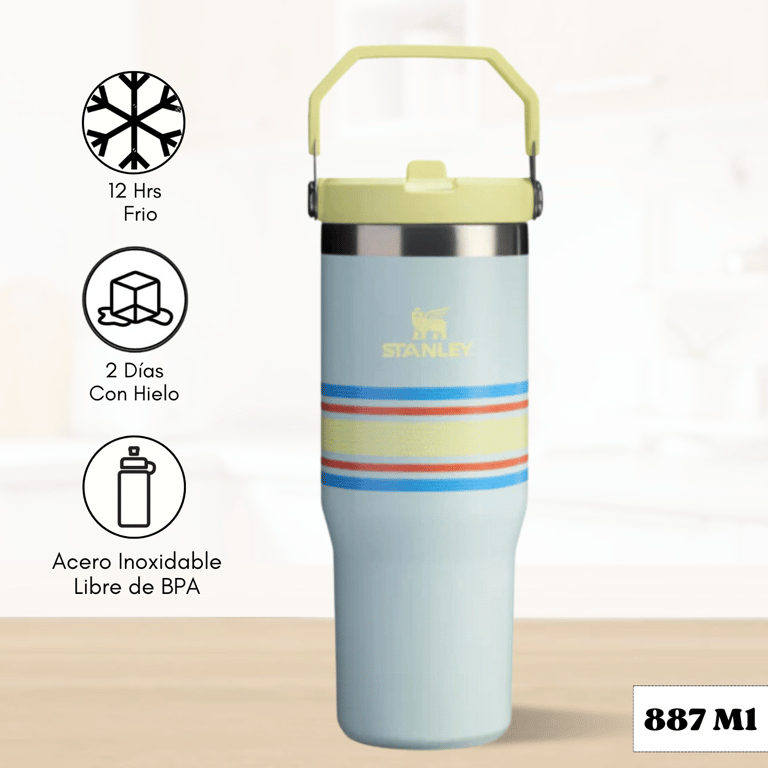 Flip Straw Tumbler Mist Stripe Mesh Stanley 887ml | Sodimac Perú