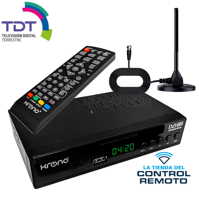 Sintonizador Decodificador TDT de Tv Digital Terrestre kit completo ...