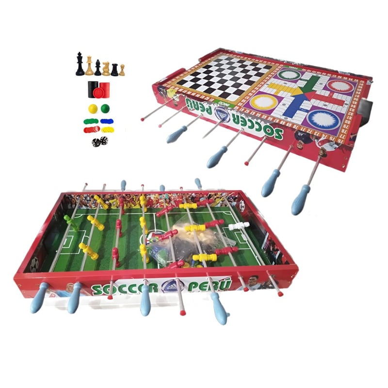 Fulbito De Mesa Familiar Tablero De Madera 5 Juegos En 1 GENERICO ...